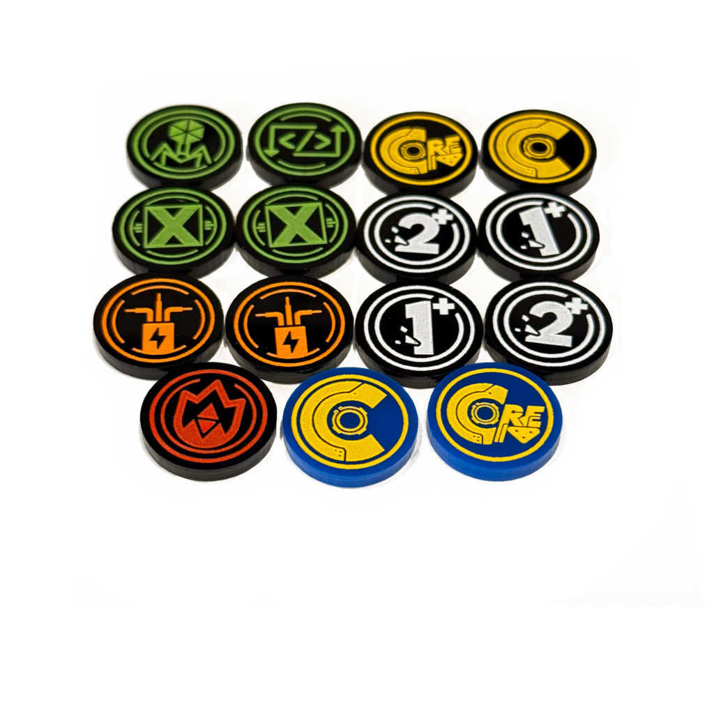 PRE-ORDER - Premium Acrylic Token Set - chronocoretcg.com